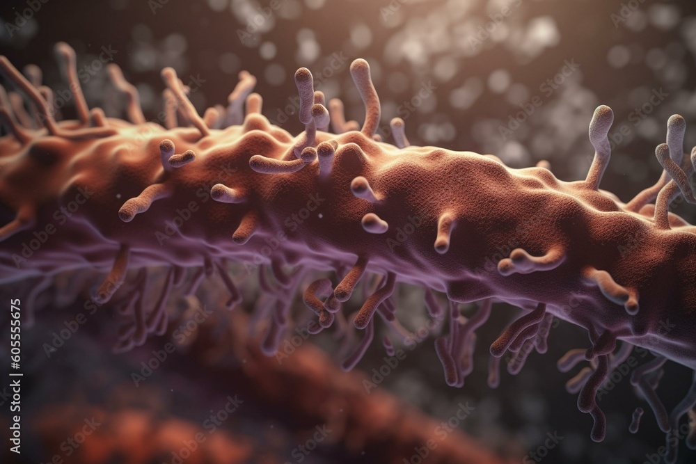3D illustration of brucella bacteria causing brucellosis. Generative AI ...