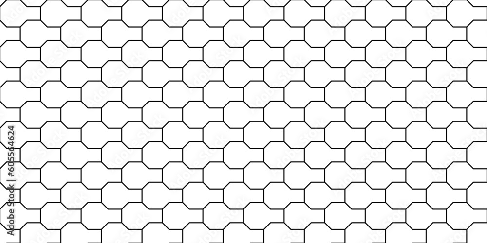 Interior tiles design. Classic hexagon square tile texture. Seamless ...