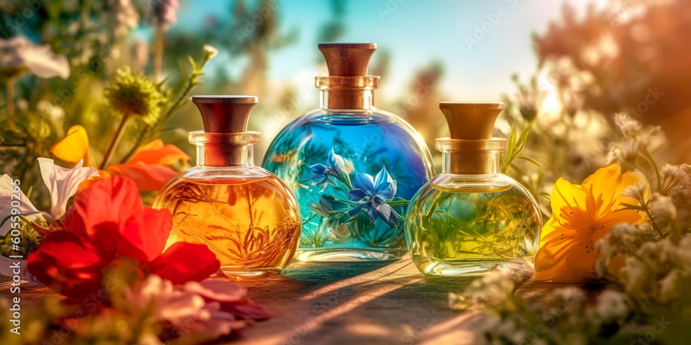 natural perfumes derived from botanical essences, highlighting the ...
