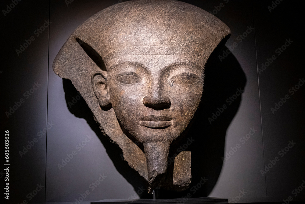 fragment of the lid of the sarcophagus of pharaoh Ramesses VI, 20th ...