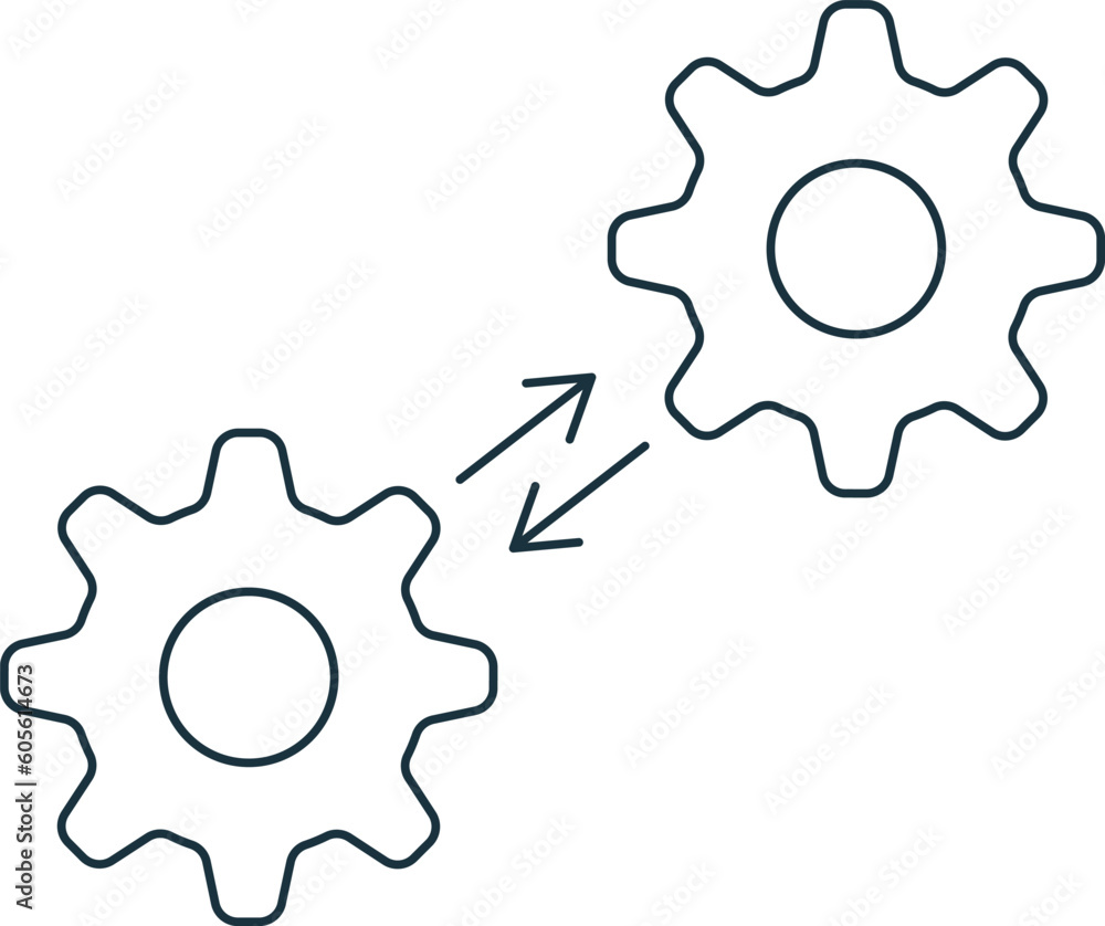 Operation icon. Monochrome simple sign from collaboration collection ...