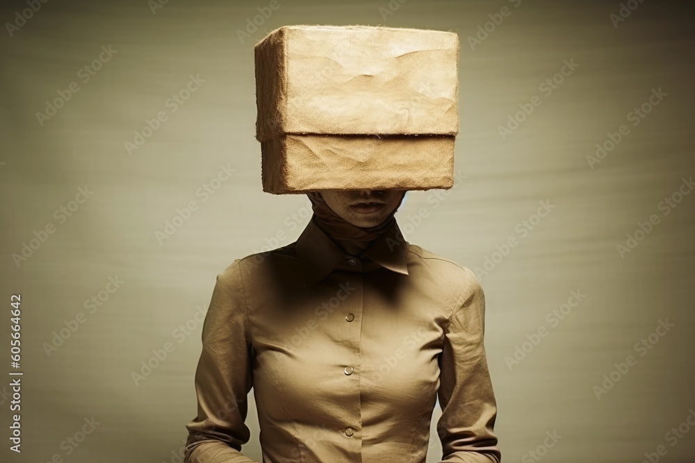 Deeply unsettling surrealist horror portrait created with generative AI ...