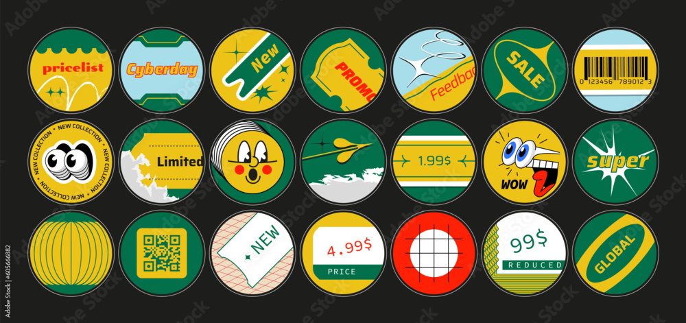 Capture attention with this round icon featuring a highlight sticker ...