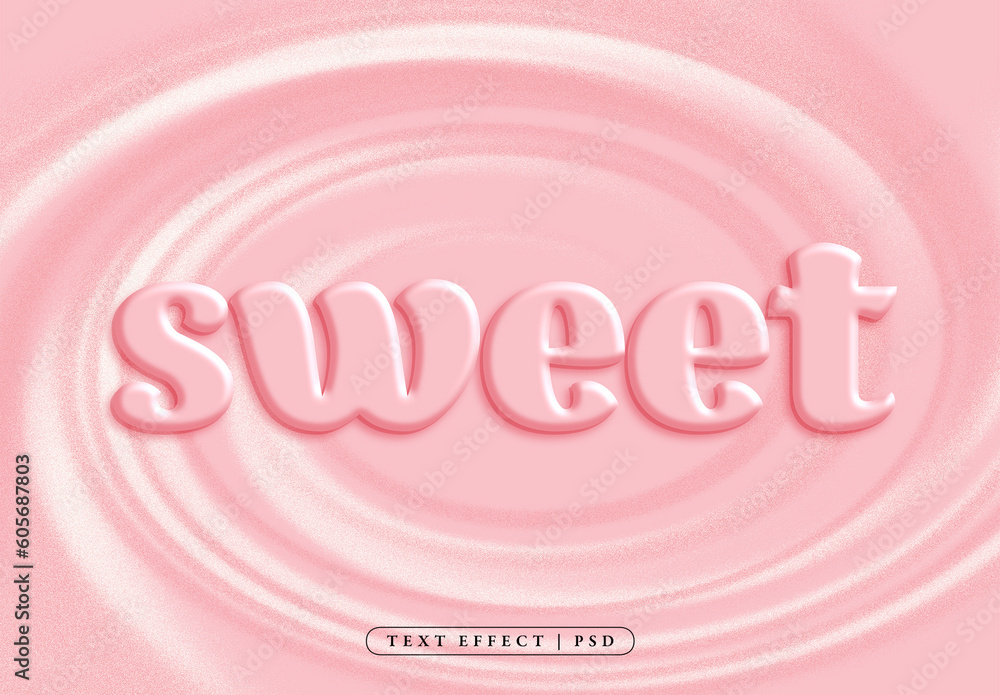 3D Soft Text Effect Stock Template | Adobe Stock