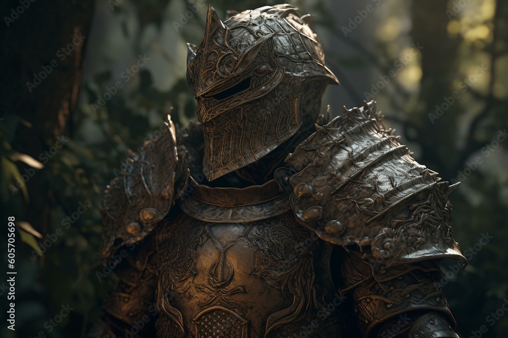 Illustration of cursed knight from DnD game. Generative AI Stock ...