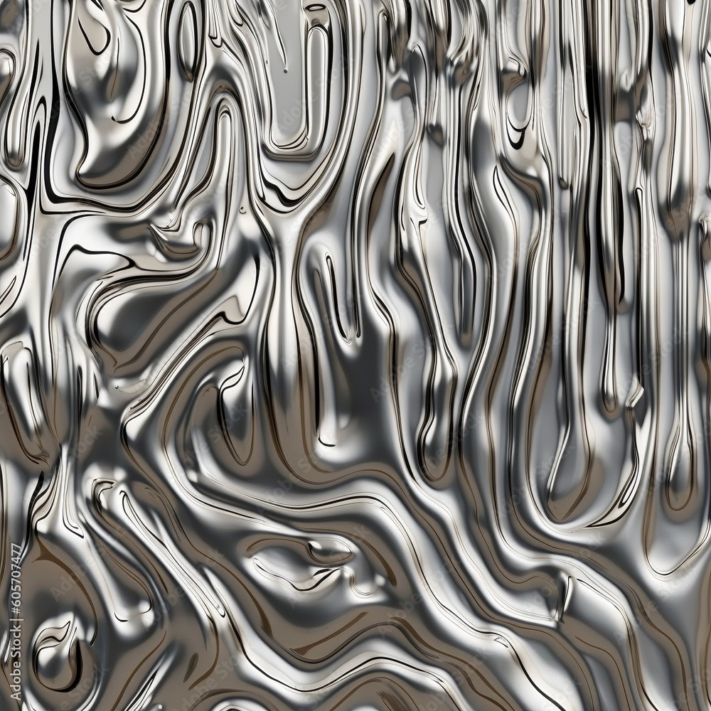 Liquid metal cascade, lines and streams background Stock Illustration ...