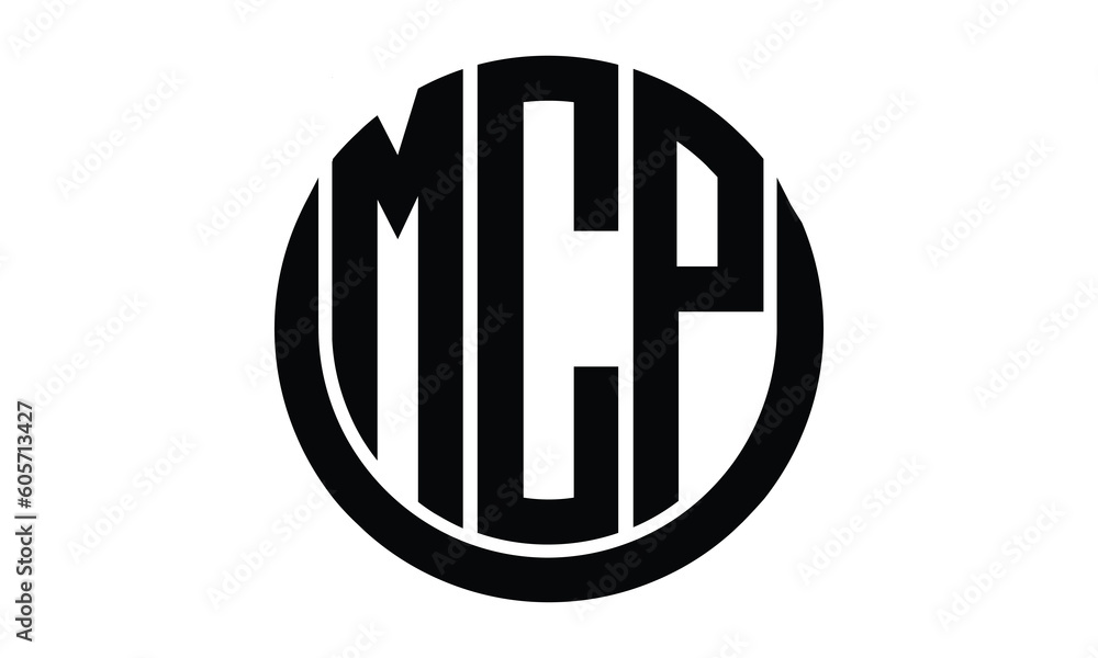 MCP shield with round shape logo design vector template | monogram logo ...