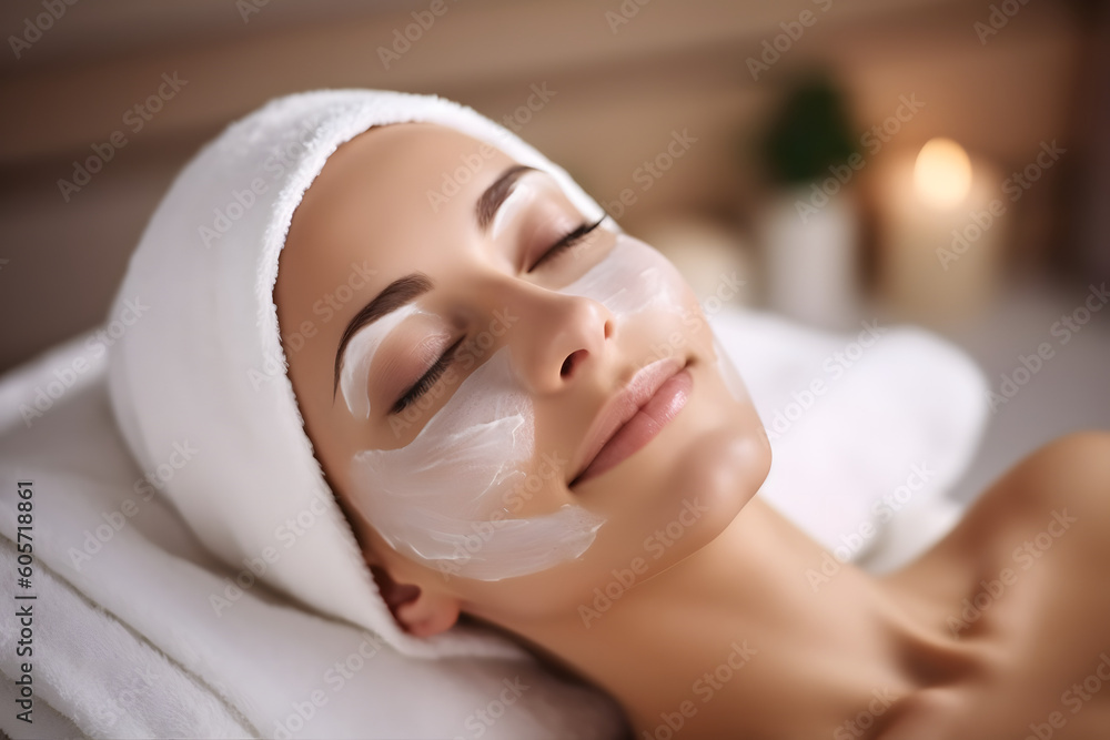 Getting a facial treatment to look more youthful and beautiful in a ...