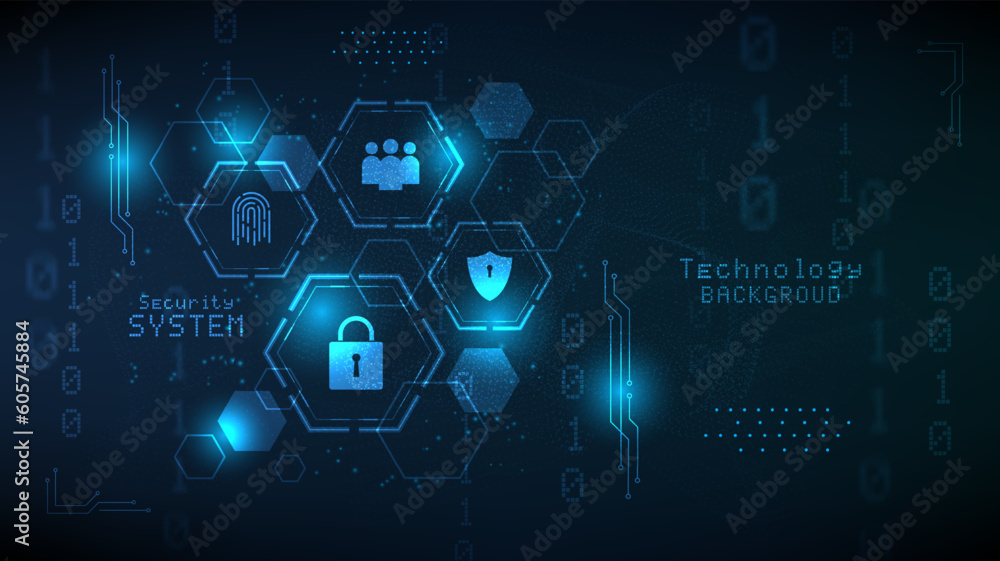 Hi-tech digital technology futuristic circuit digital.Abstract ...