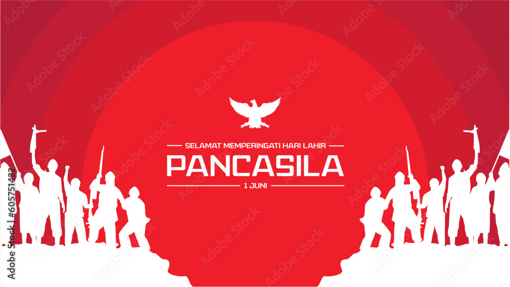 Selamat Memperingati Hari Lahir Pancasila 1 Juni Translation : Happy ...