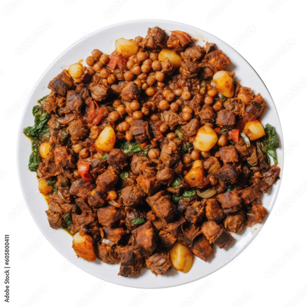 Tibs Ethiopian Cuisine. Isolated On Transparent Background, Png ...