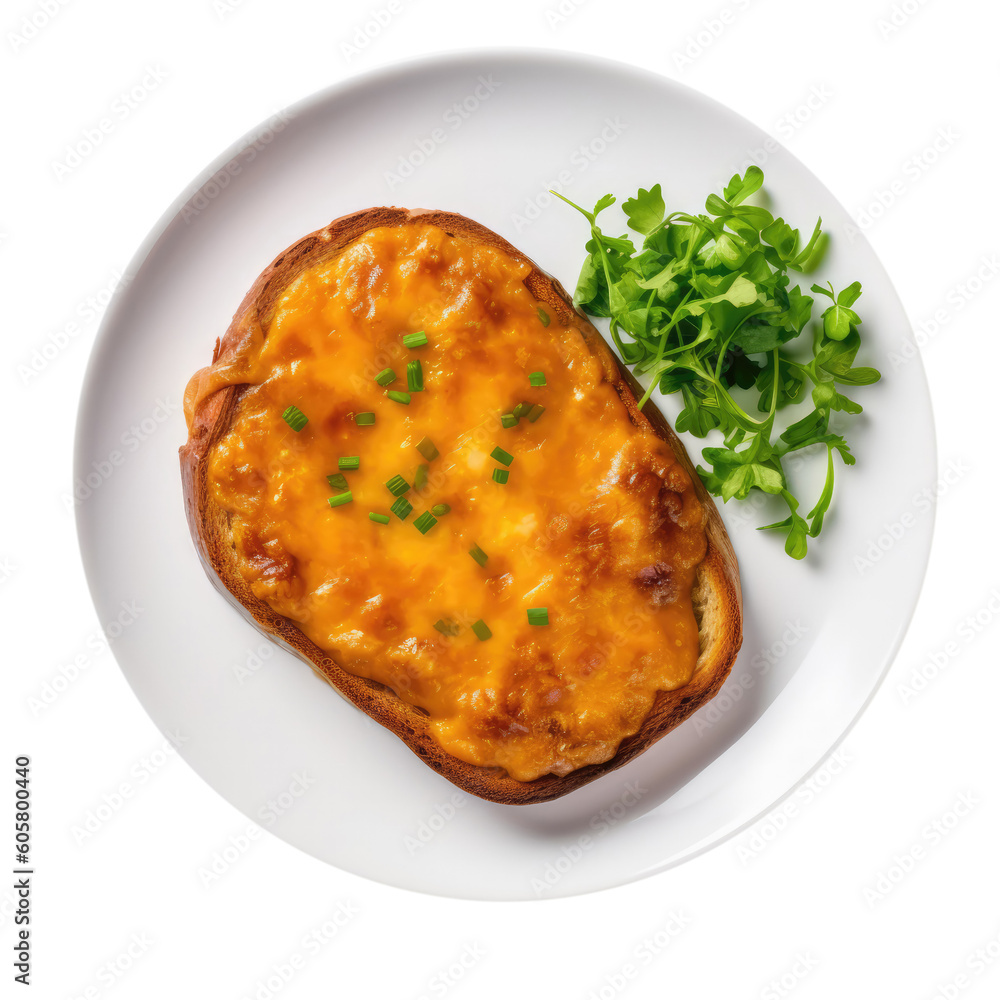 Welsh Rarebit United Kingdom European Cuisine . Isolated On Transparent ...