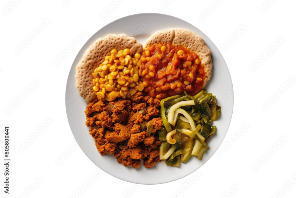 Yebeg Tibs Ethiopian Cuisine. Isolated On Transparent Background, Png ...