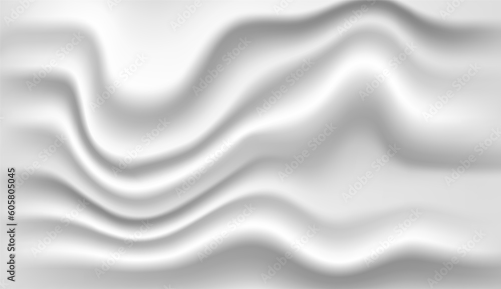 Realistic Silk Wave Texture Background Vector Illustration Stock Vector ...