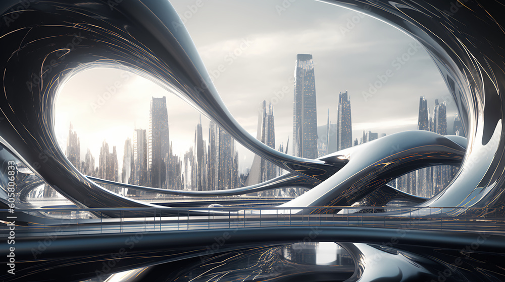 abstract background, buildings, lines, black, future, city, science ...