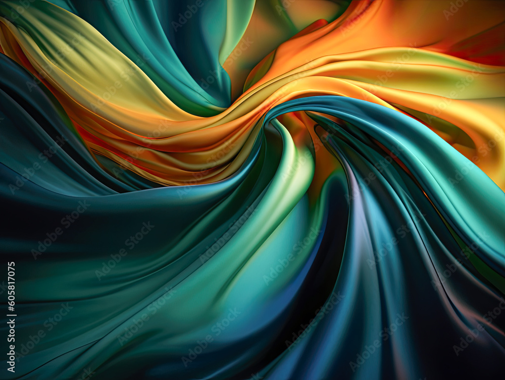 Silk background Design for product advertising for catalog Colorful ...