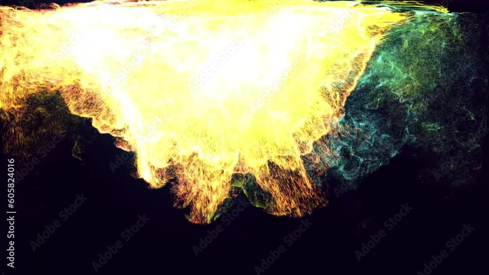 Shockwave. Colorful beautiful bg with lambent magic particles. Glow ...