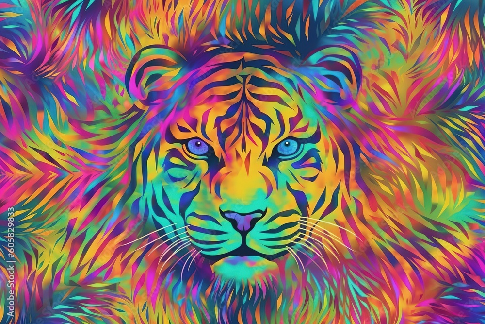 wallpaper for seamless psychedelic rainbow heatmap tiger stripe glass ...