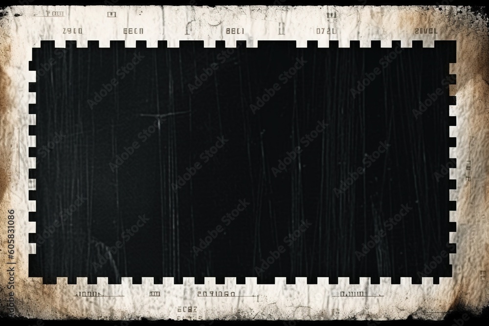 wallpaper for vintage grungy film frame isolated on white background ...