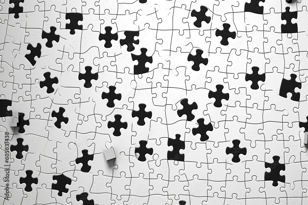 wallpaper for seamless incomplete blank white jigsaw puzzle background ...