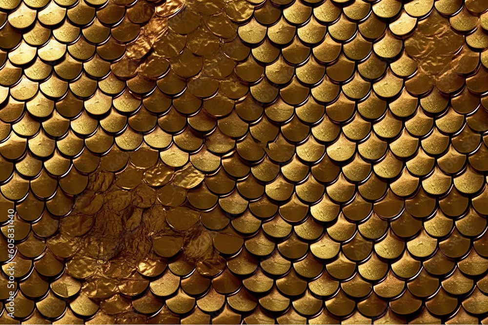 wallpaper for seamless gold snake or dragon scales background pattern ...
