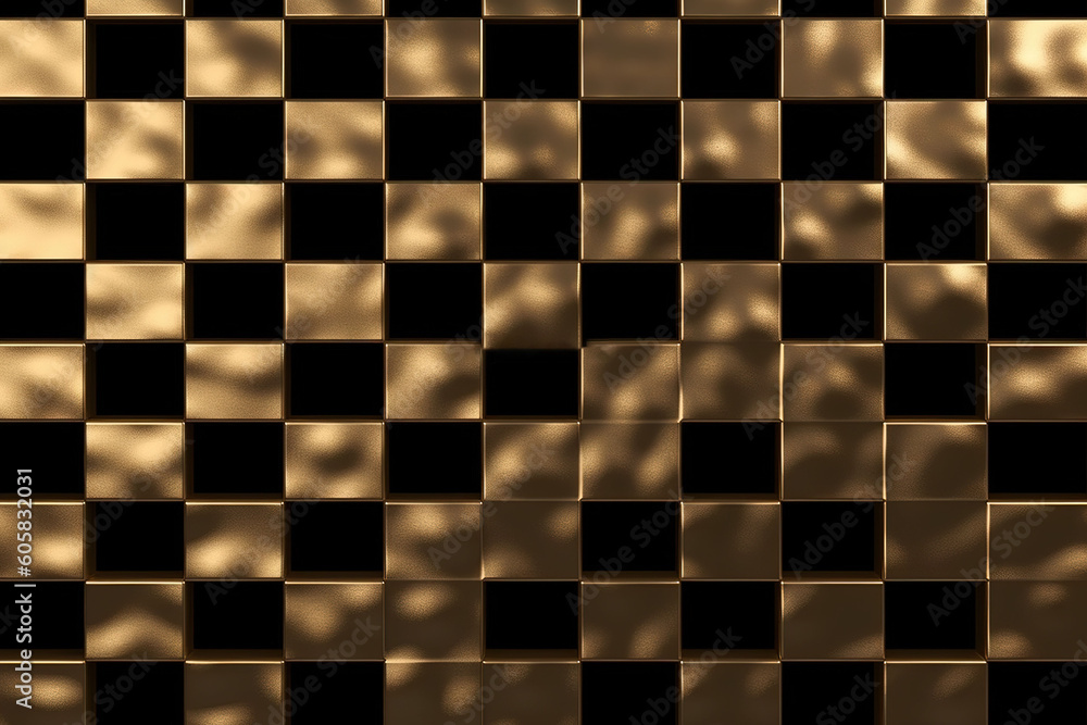 wallpaper for seamless golden checker or chessboard square pattern ...