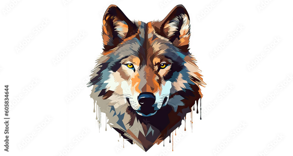 Wolf Spirit, Wolf Head Graphic Design for Posters and Logos. Channeling ...