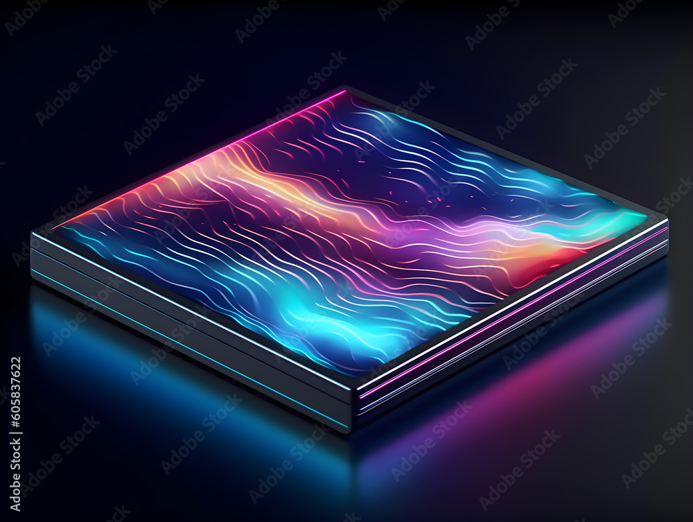 Realistic psychic waves card design illustration created with ...