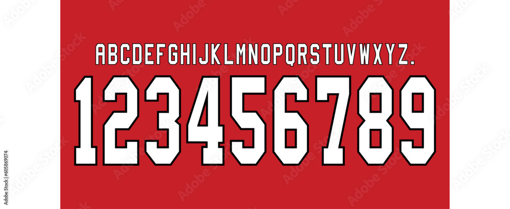 font vector team 2021 - 22 kit sport style font. football style font ...