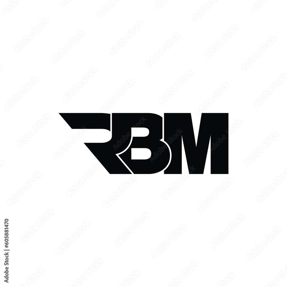 RBM letter monogram logo design vector Stock Vector | Adobe Stock