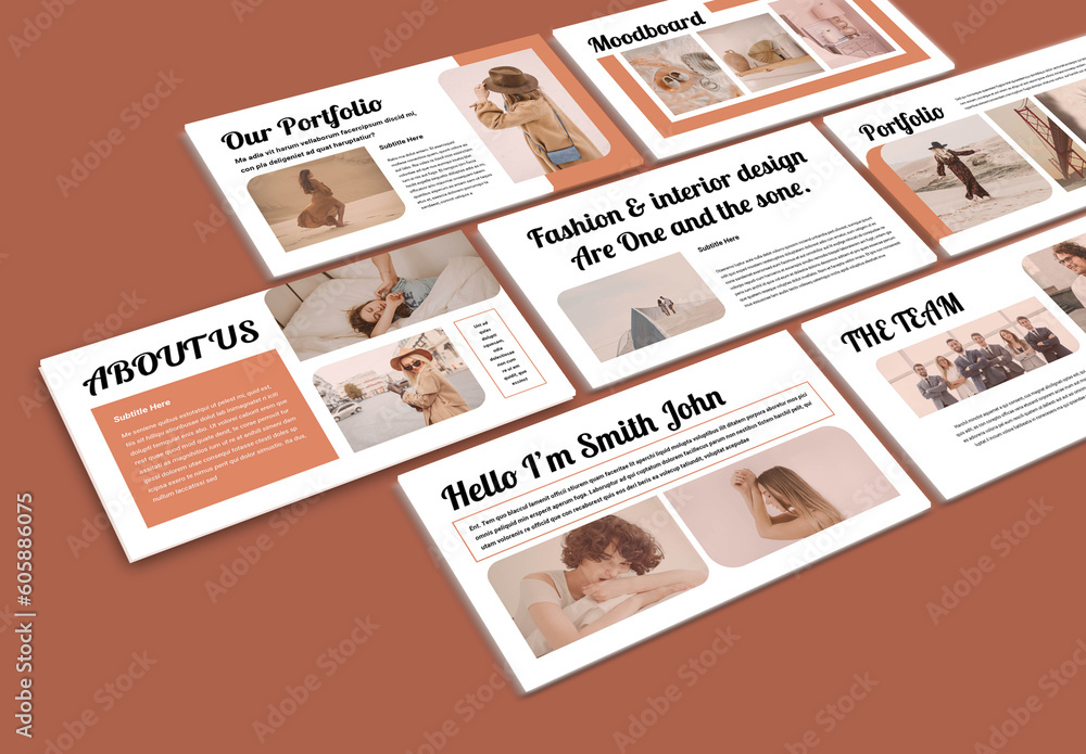 Concept Brand Presentation Layout Stock Template | Adobe Stock