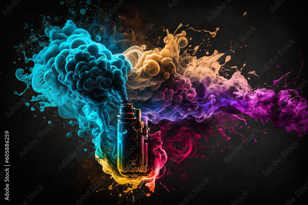 Electronic sigarette, vape, smoke. Electronic device that simulates ...