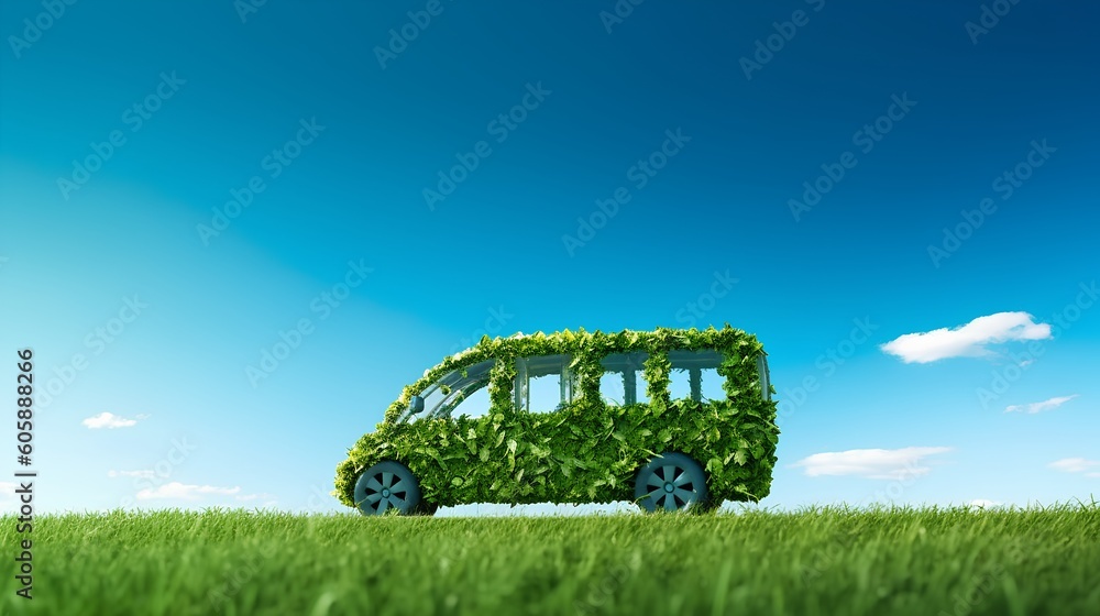 Concept of sustainable transportation. Eco-friendly transport ...