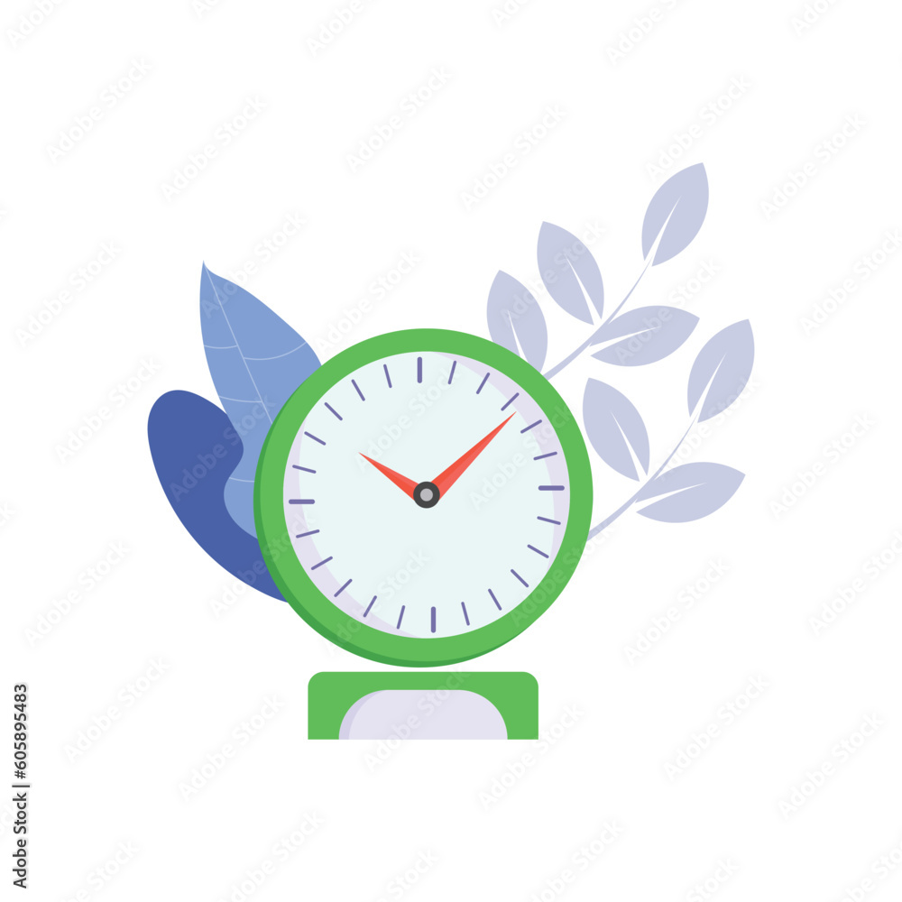 Time management banner with character and text place. Can use for web ...