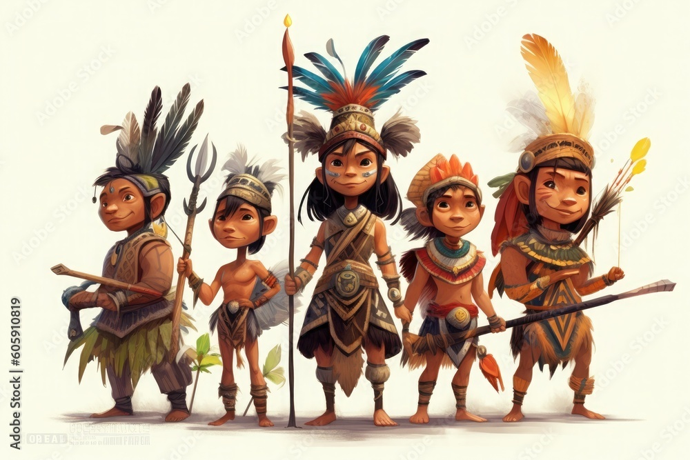 National Day, Gawai Dayak, Serawak. Cartoon Illustration. Generative AI ...