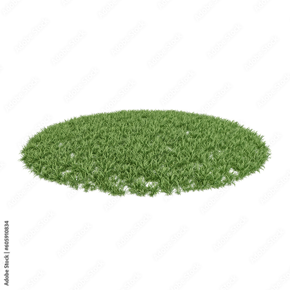 green grass realistic vector illustration. Trimmed round and square ...