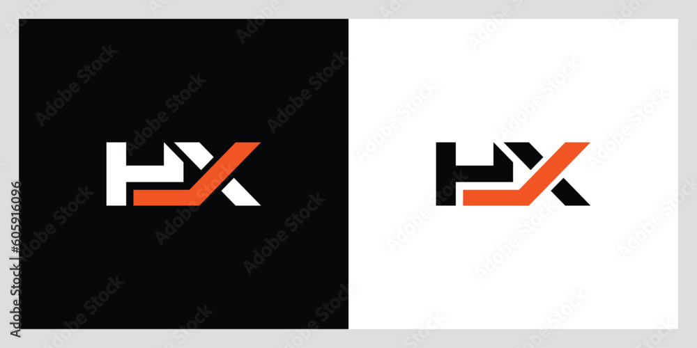 Initial Letter HX Logo Design vector Template. Creative HX Logo Design ...