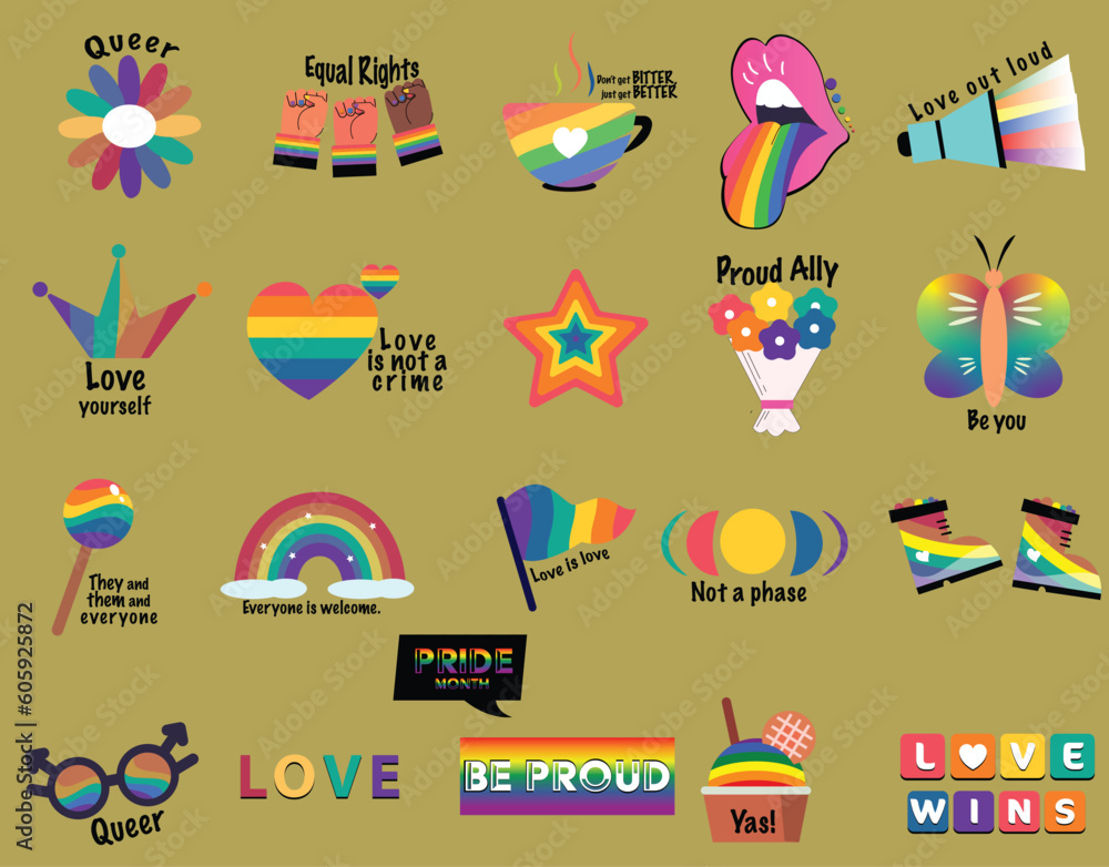 Pride is for everyone, We're here. We're queer. Pride Month. Let's have ...