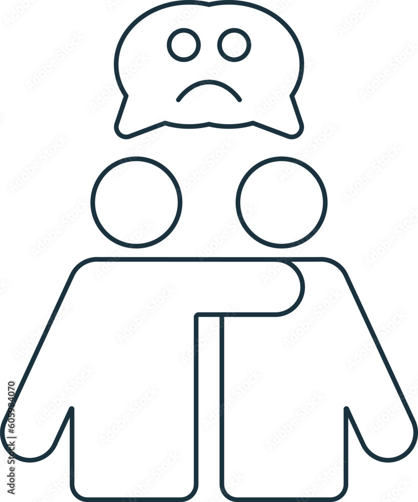 Vetor de Empathy icon. Monochrome simple sign from core values ...