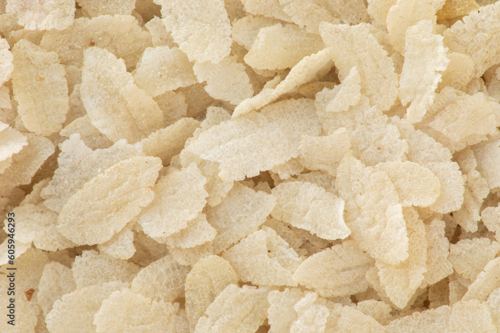 Poha Flattened Rice Background Texture Basis For Indian Breakfast Or Snack Kanda Poha Batata