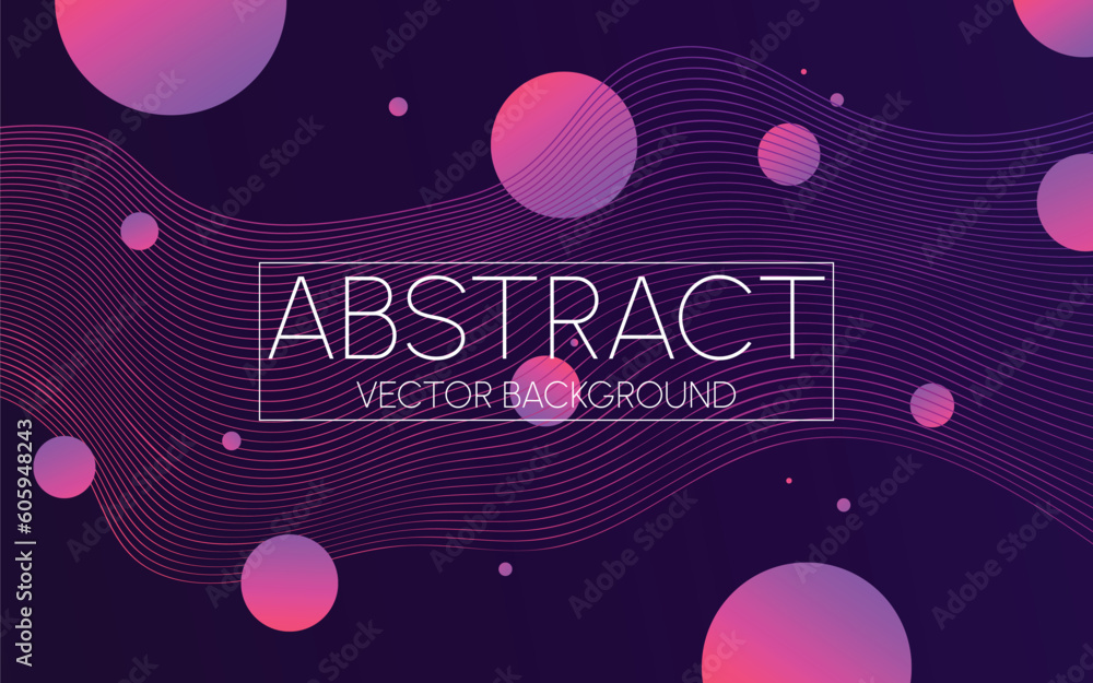 Geometric purple and pink gradient abstract background with line wavy ...