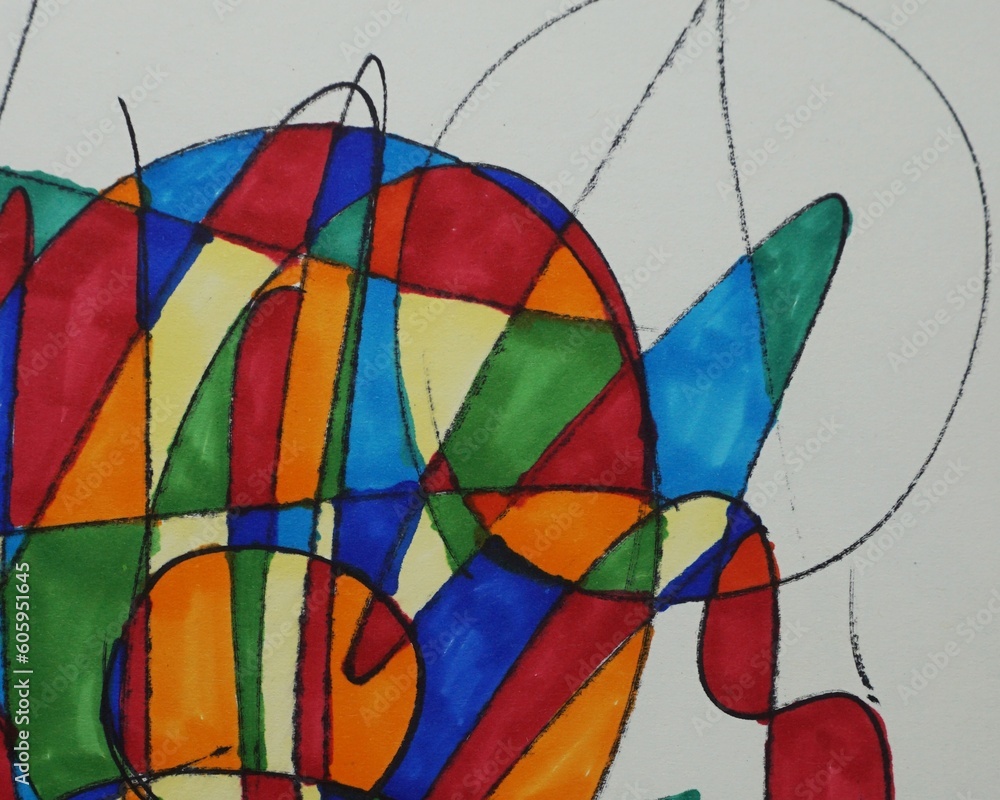 Abstract Marker Drawings
