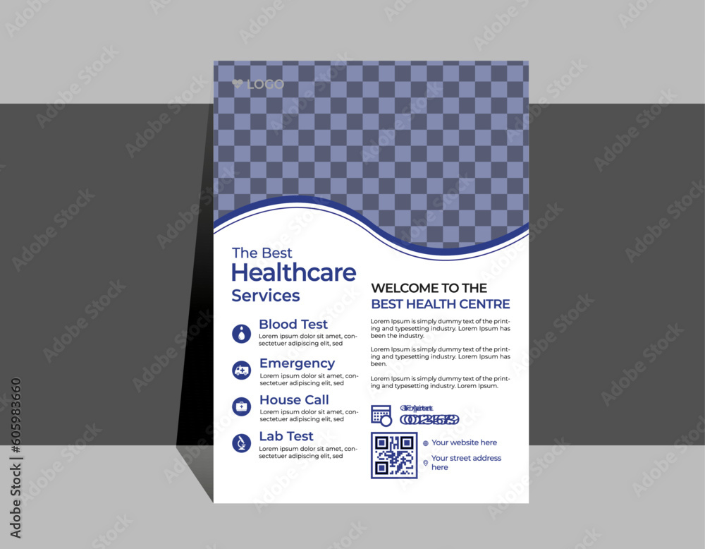 Title: Corporate healthcare and medical cove a4 flyer design template ...