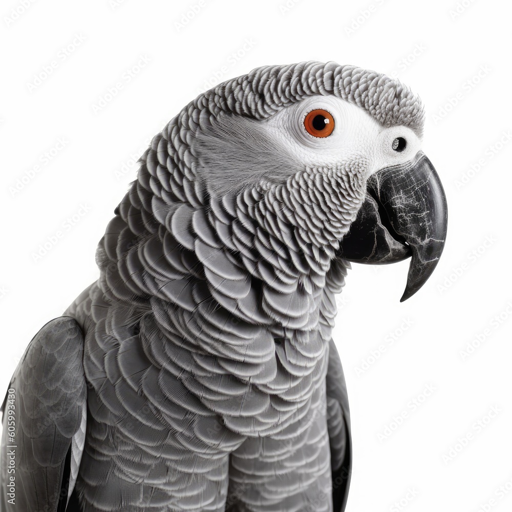 parrot isolated on transparent background cutout Stock Illustration ...