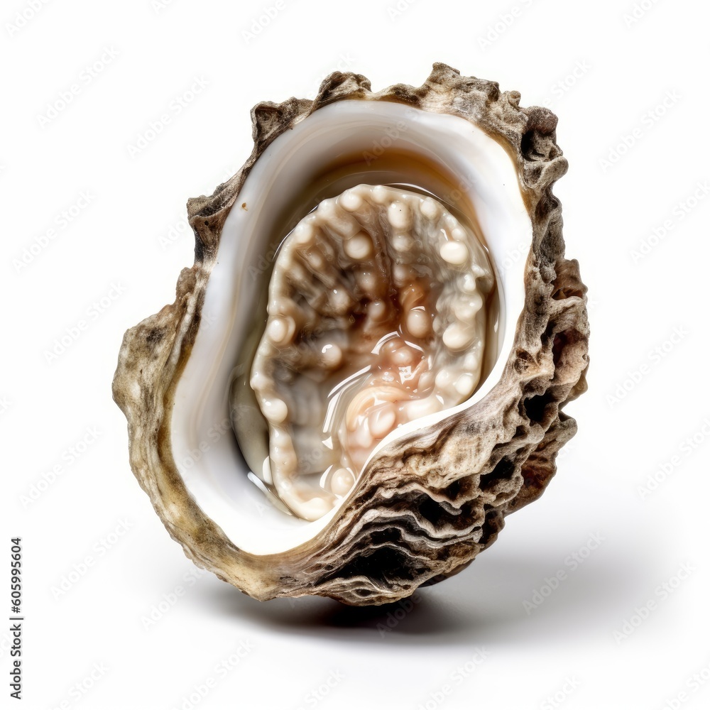 oyster shell isolated on transparent background cutout Stock ...