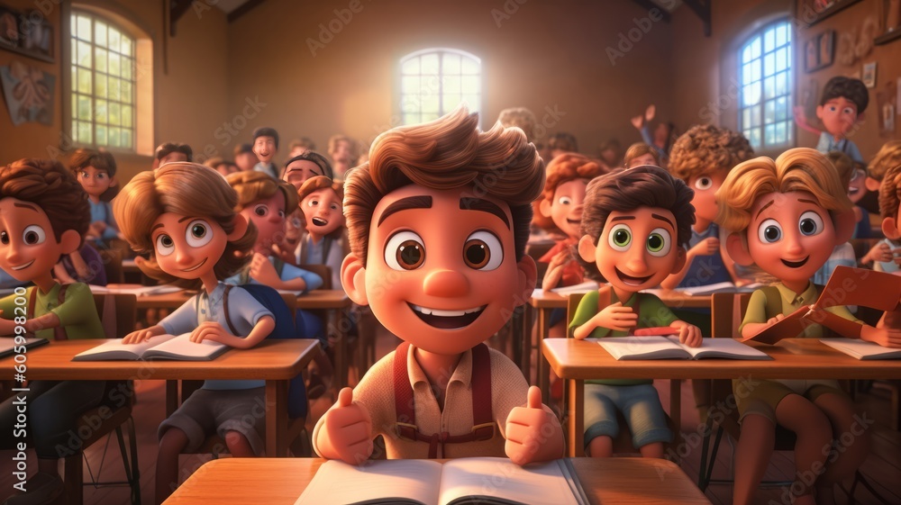 Childrens Day the dawn of childrens rights Cartoon 3D June 11th ...