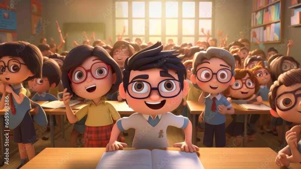 Childrens Day the dawn of childrens rights Cartoon 3D June 11th ...