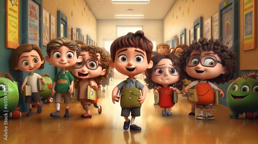 Childrens Day the dawn of childrens rights Cartoon 3D June 11th ...