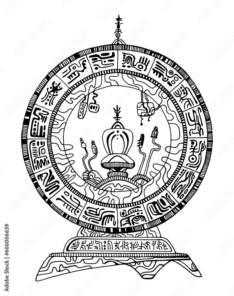 Fantastic coloring book with adventure time machine for kids and adult ...