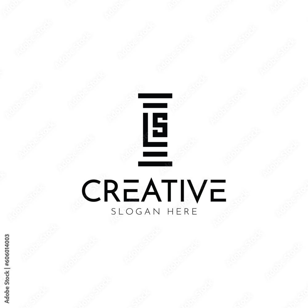 Letter LS logo or LS initials two modern monogram clever symbol concept ...